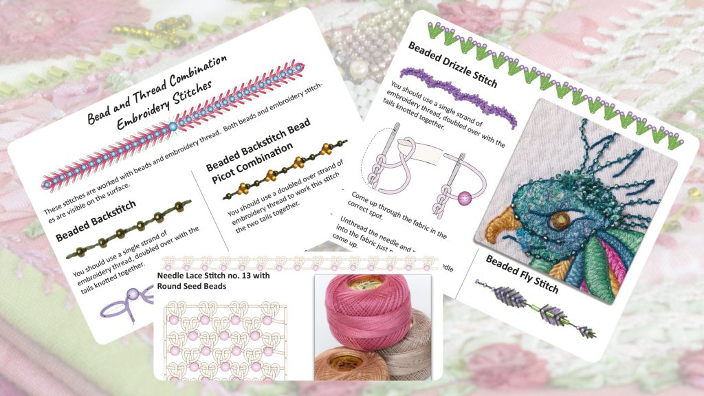 Bead Embroidery Stitches and Techniques – Hazel Blomkamp's Fine Needlecraft